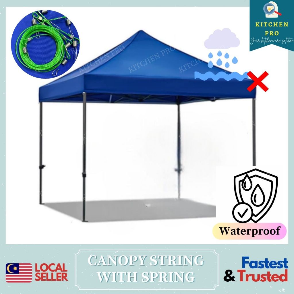𝐊𝐈𝐓𝐂𝐇𝐄𝐍 𝐏𝐑𝐎 | Stainless steel Wire Canopy String And Spring With Hook ...