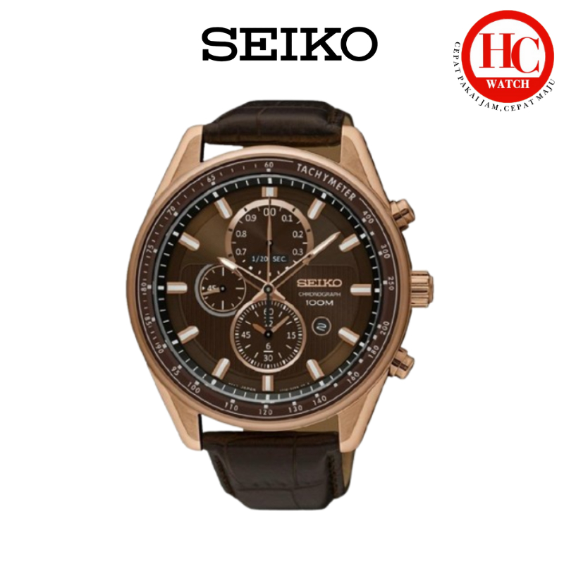 SEIKO LEE HOM CRITERIA SNDH08P1 Quartz Chronograph Sapphire Glass Rose ...