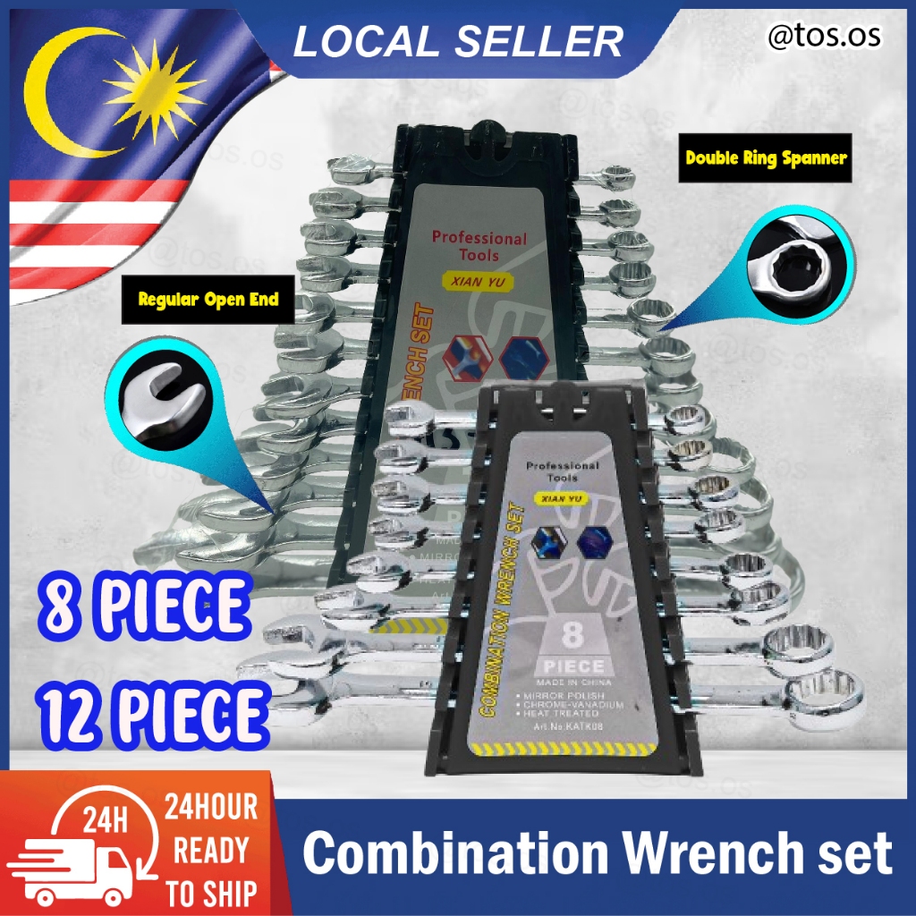 Heavy Duty Combination Wrench Set Spanner with Ring Holder ...