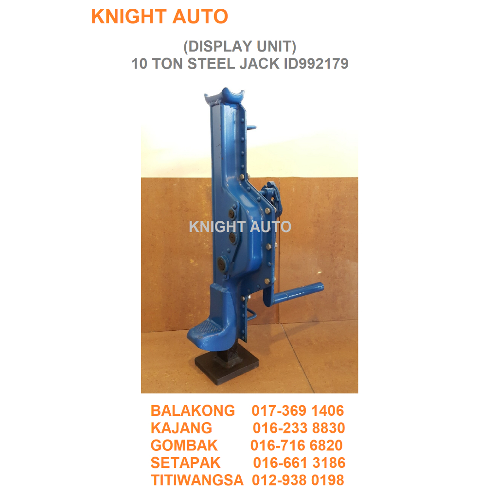 (DISPLAY UNIT) 10 TON STEEL JACK Mechanical Steel Jack Ratchet Toe Jack ...