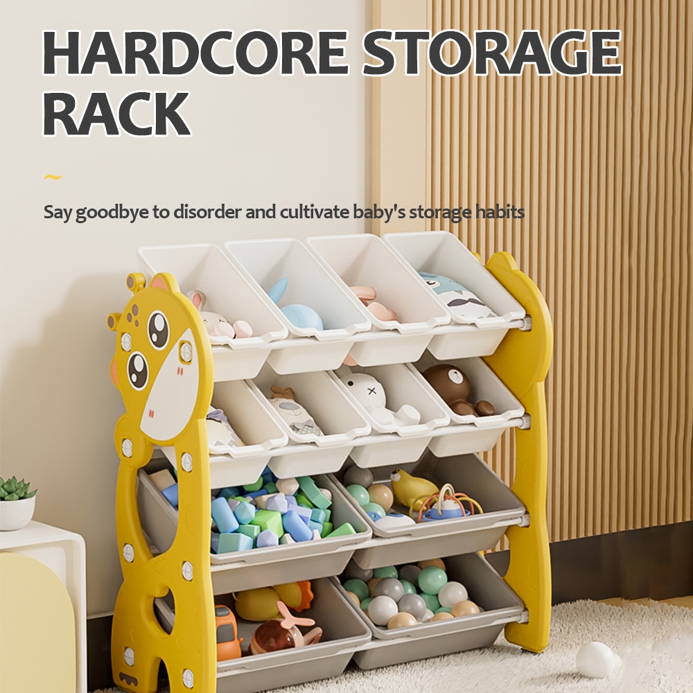 3 Layer Children Toy Storage Box Toys Organizer Anti-Skid Storage ...