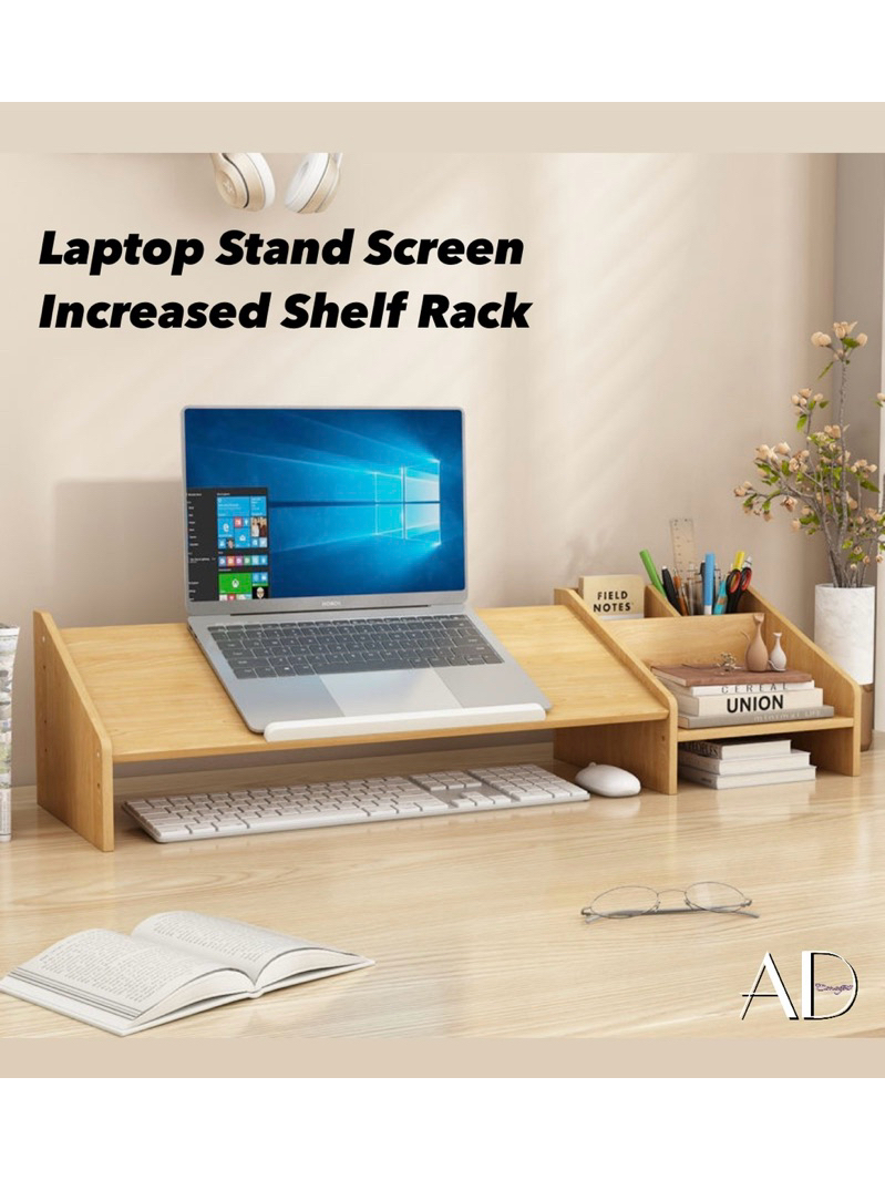 Laptop Stand Screen Increased Shelf Desktop Rack • Desk Organizer ...