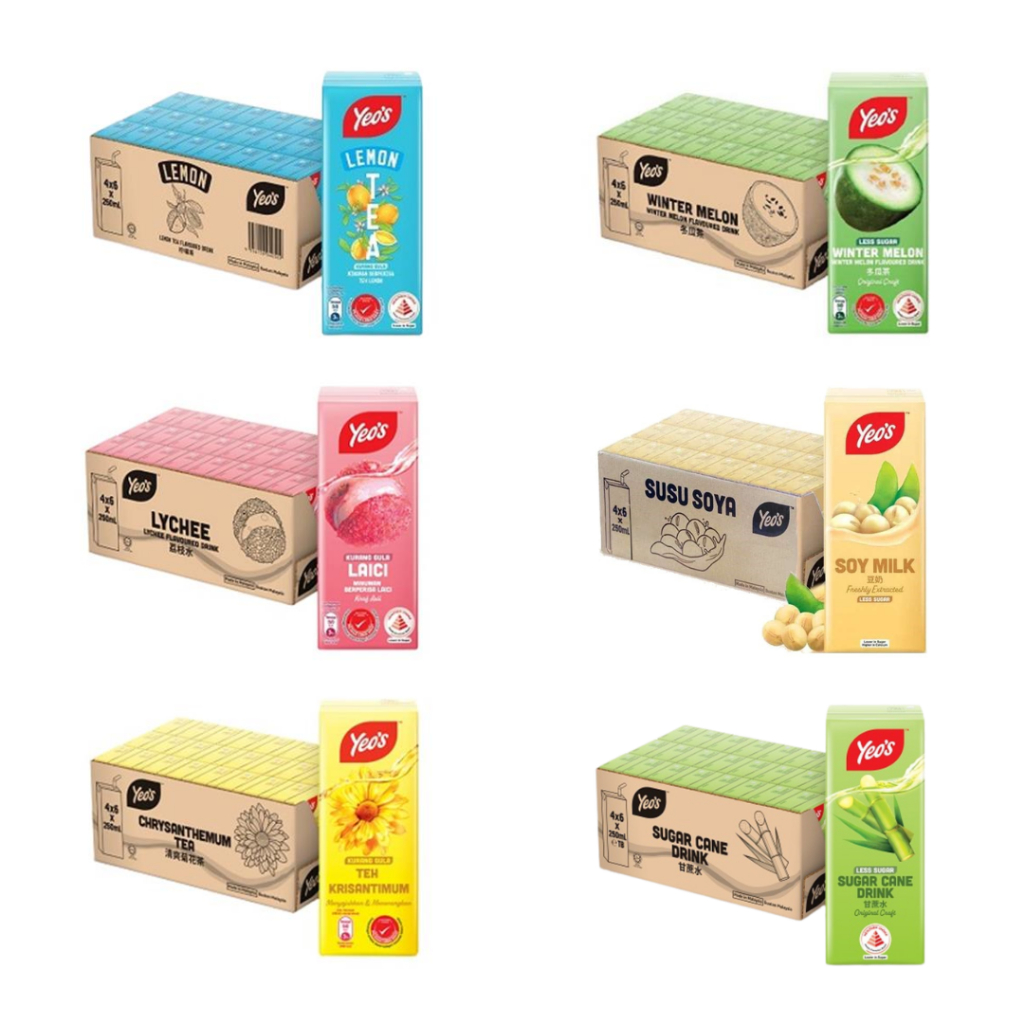 Yeo's Minuman Air/ packet drinks 250mlx24s/ktn | Shopee Malaysia