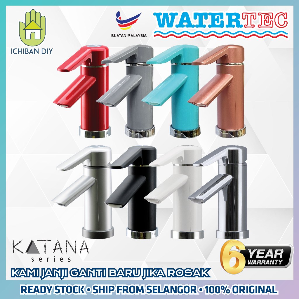 Watertec Pillar Basin Tap Katana 101 Wash Basin Bathroom Toilet Sink ...