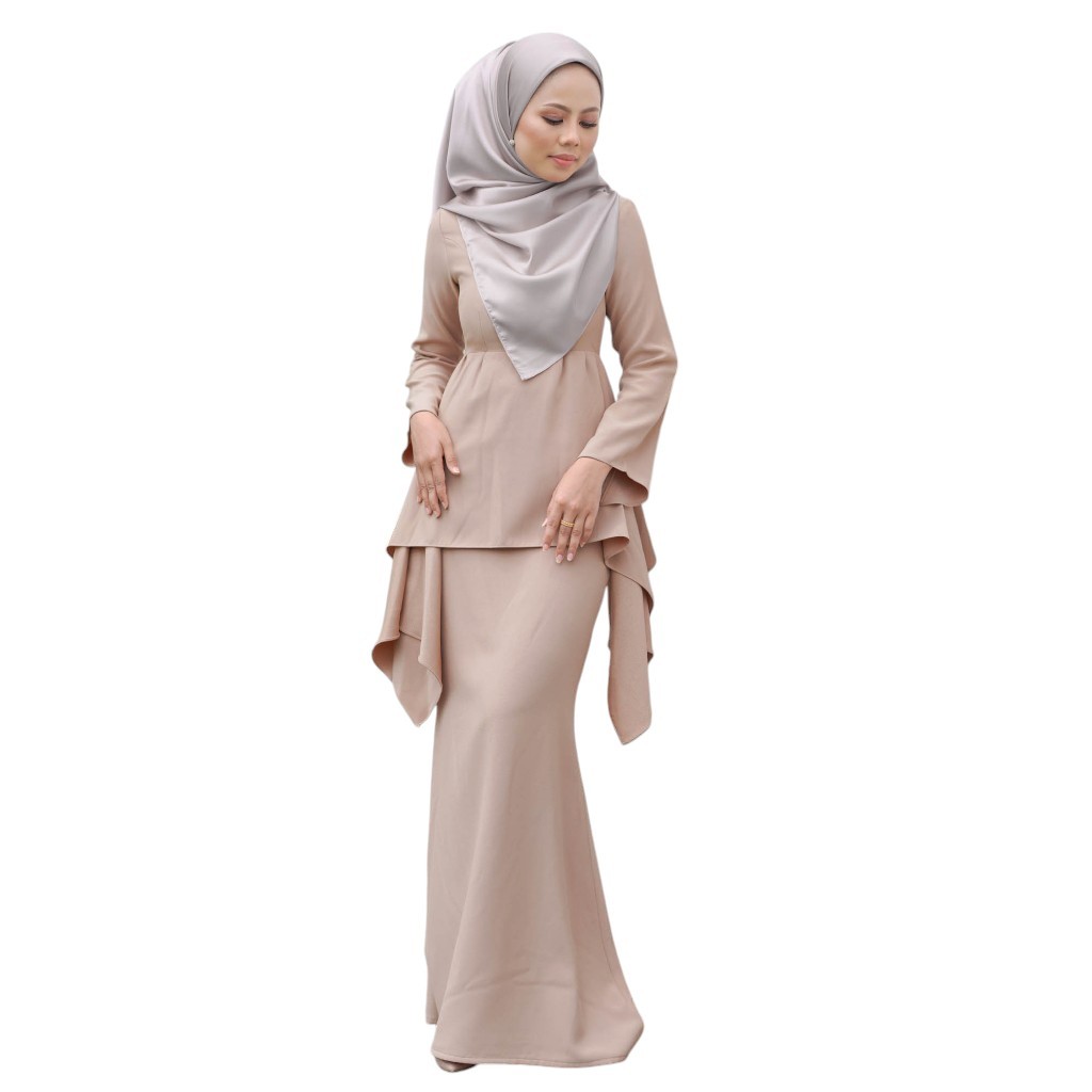 Amara Kurung - Beige By Zefiks | Shopee Malaysia