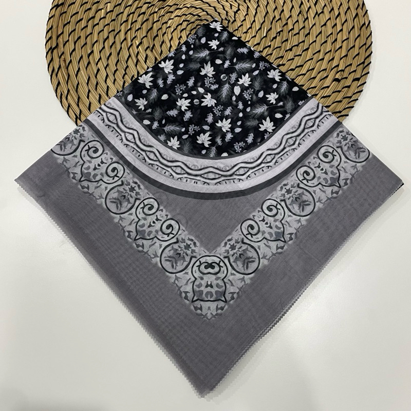 TUDUNG BAWAL COTTON PRINTED CORAK BIDANG 45 BAWAL CORAK COTTON LASER ...