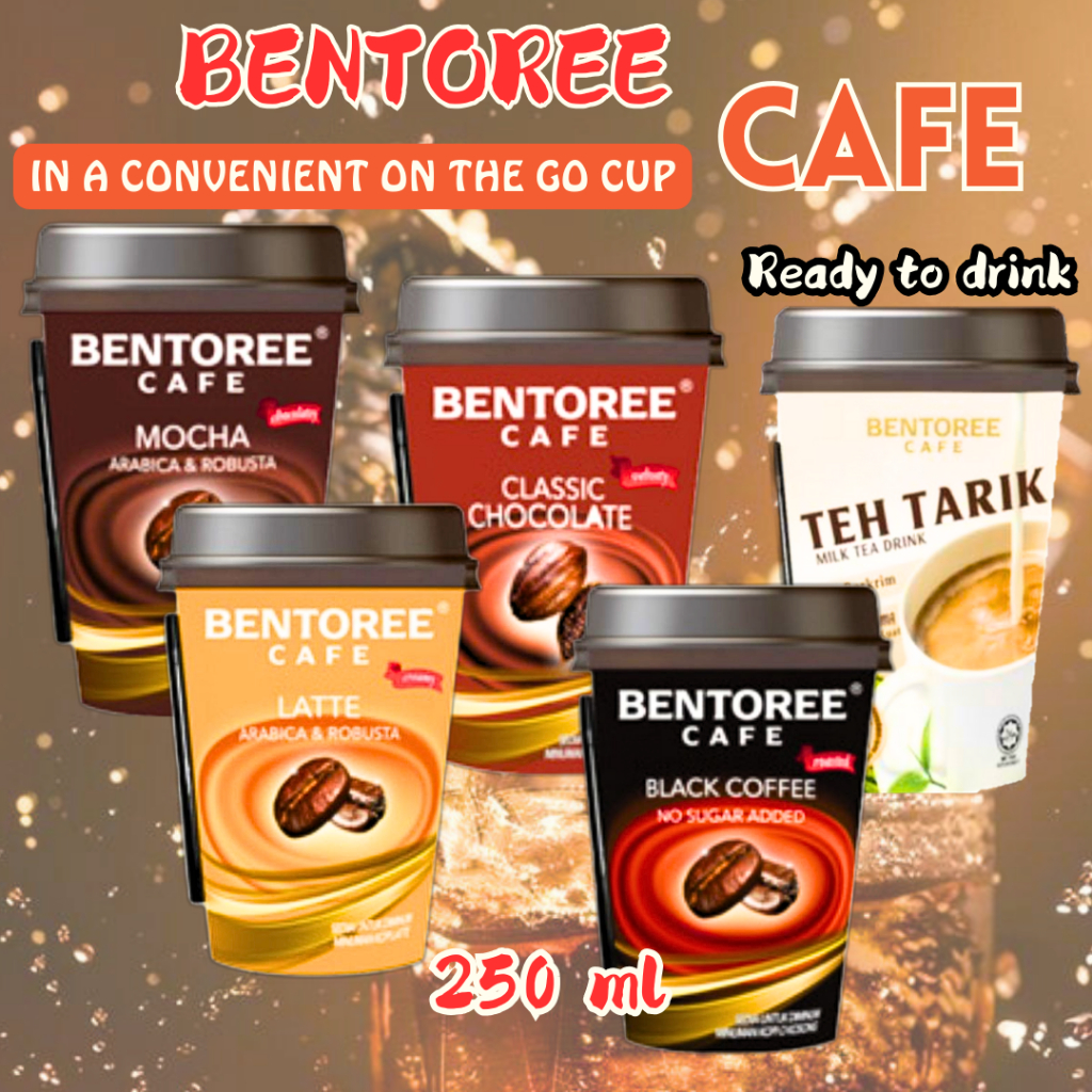 Bentoree Cafe 250ml Ready To Drink Beverage Black Coffee Latte Mocha ...