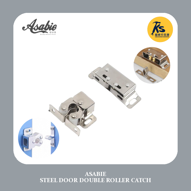 ASABIE Steel Door Double Roller Catch ( Nylon Roller | Metal Roller ...