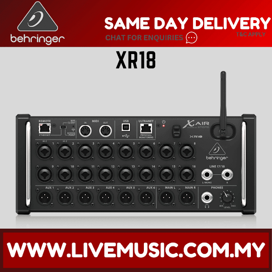 Behringer X Air XR18 Tablet-controlled Digital Mixer ( XR-18 / XR 18 ...