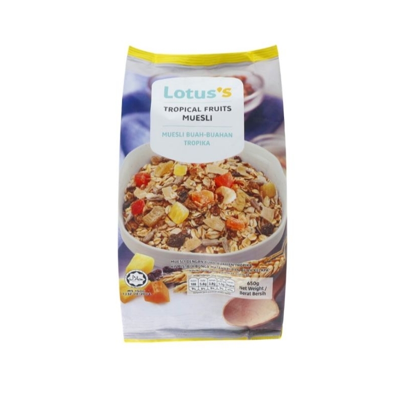 LOTUS Halal Tropical fruits Muesli 650g | Shopee Malaysia