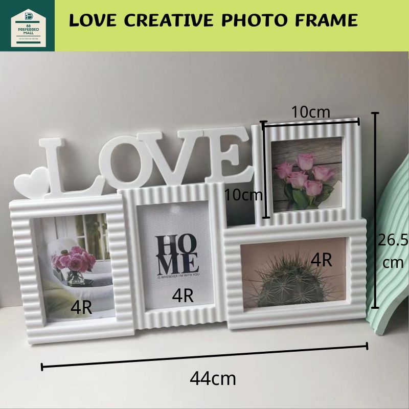 Photo frame Love Letter Creative Combination Integrated Wall Photo ...