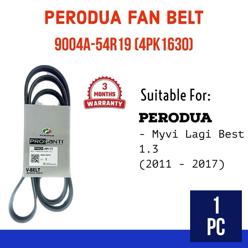 PERODUA 4PK1630 (9004A-54R19) PERODUA FAN BELT - MYVI LAGI BEST 1.3 ...
