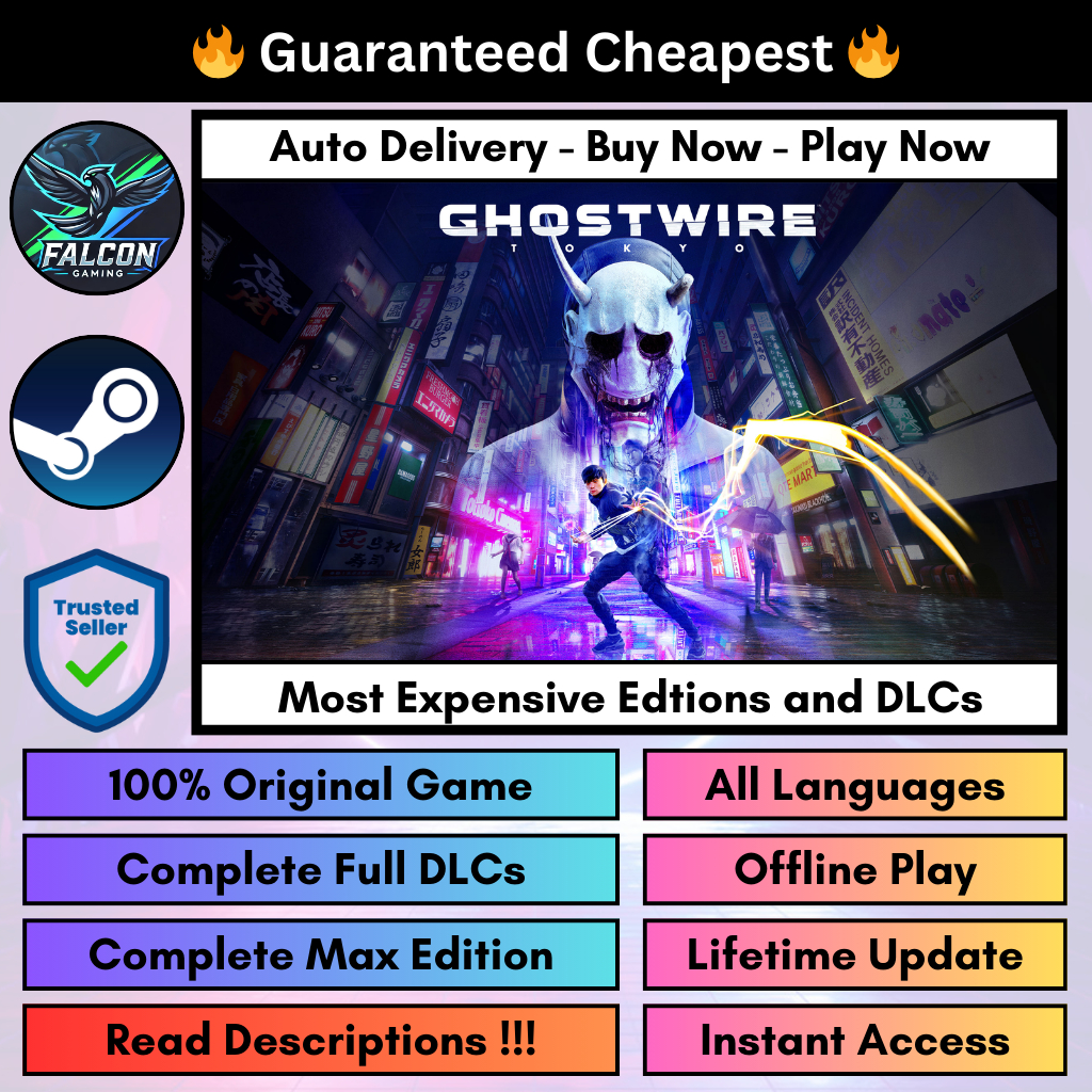 Ghostwire: Tokyo Deluxe [Auto Delivery] Own Steam Account, Offline Mode ...