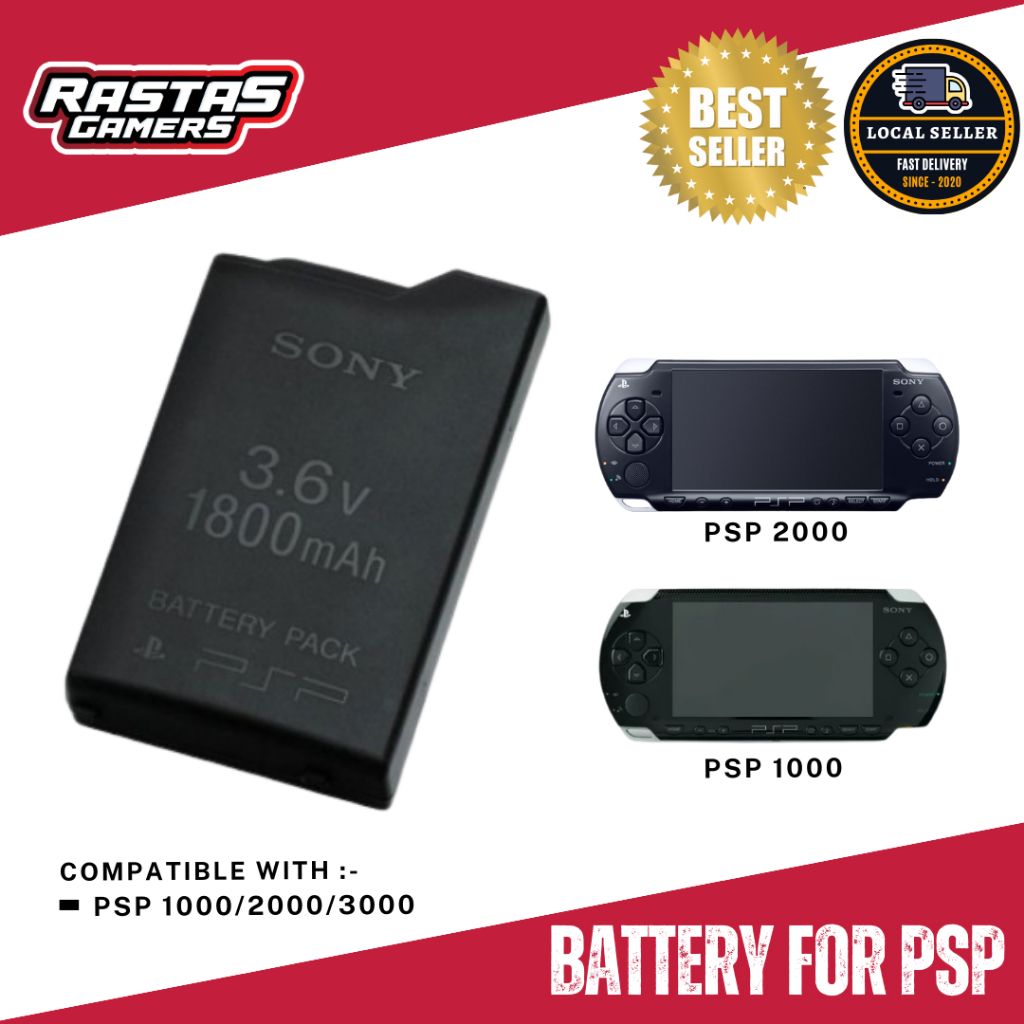 Sony PSP Battery 1000 2000 3000 BATTERY OEM PSP | Shopee Malaysia