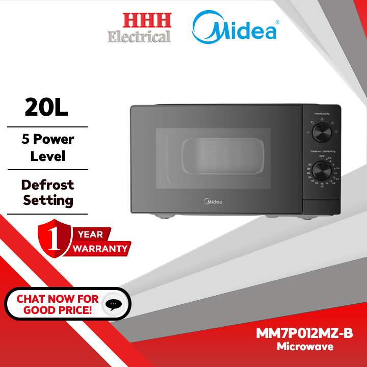 Midea 20L Microwave MM7P012MZ Ketuhar with 5 Power Level Defrosting ...