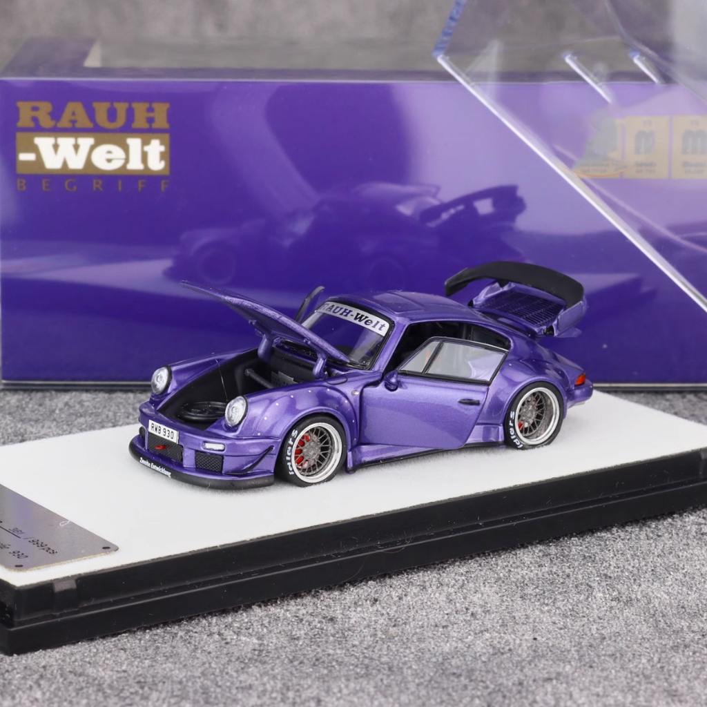 PGM 1/64 Porsche 930 RWB Violet Purple Fully Openable | Shopee Malaysia