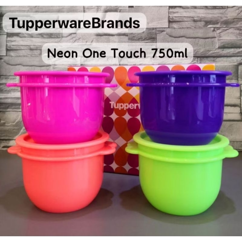 Tupperware Neon One Touch Bowl 750ml | Shopee Malaysia