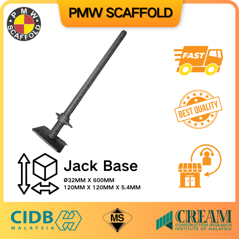 New Unit 600mm/CIDB MS 1462-1 + CIS22:2023/Jack Base/Kaki/万向承重底板/千斤顶底座 ...