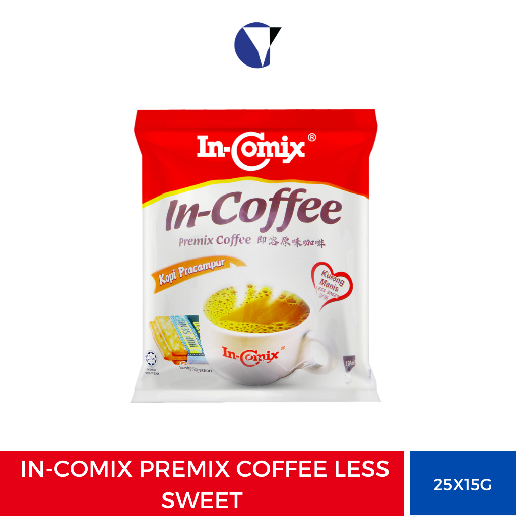 HS - (25X15G) IN-COMIX PREMIX COFFEE LESS SWEET | Shopee Malaysia