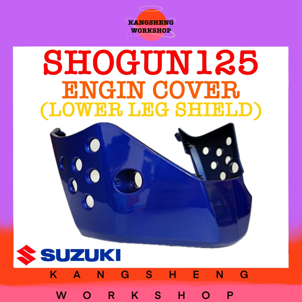 SUZUKI SHOGUN125 ENGIN COVER (LOWER LEG SHIELD) (ORIGINAL) ~ *BLUE ...