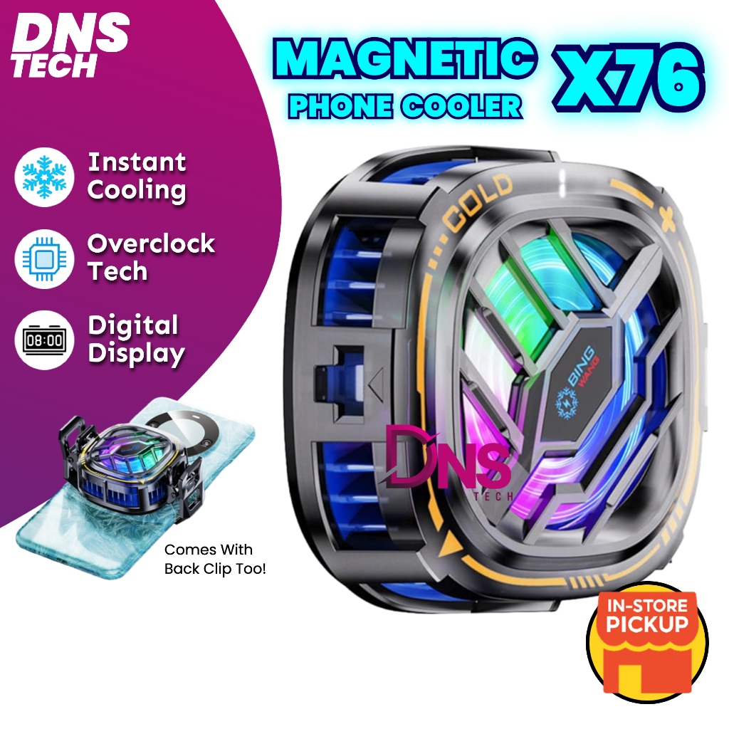 【MSIA STOK】Magnetic Phone Cooler X76 Heat Sink Ice Cooling Radiator ...