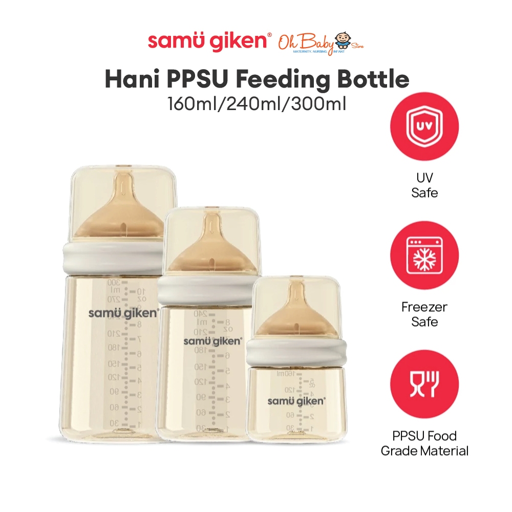 Samu Giken Hani PPSU Feeding Bottle 160ml/240ml/300ml | Shopee Malaysia