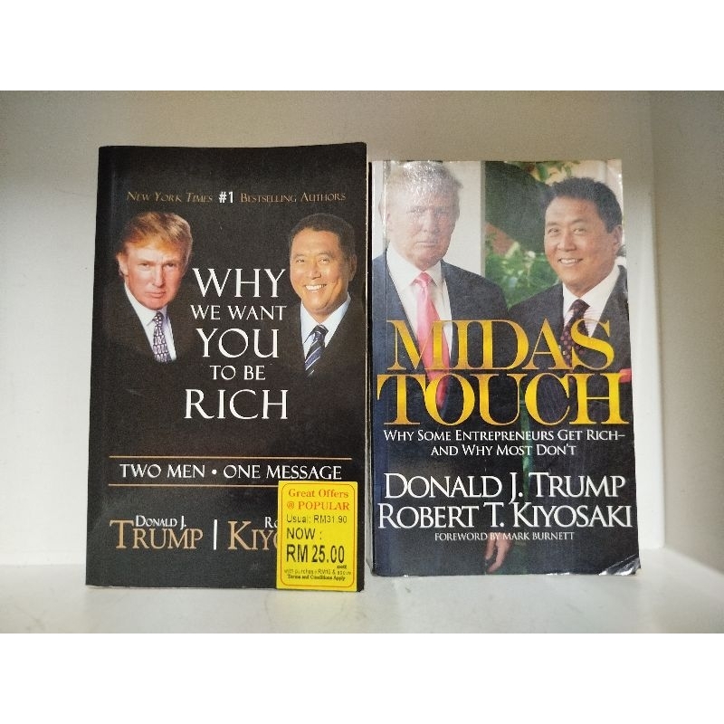 [Second Hand Book] Trump & ROBERT KIYOSAKI : Midas Touch + Why we want ...
