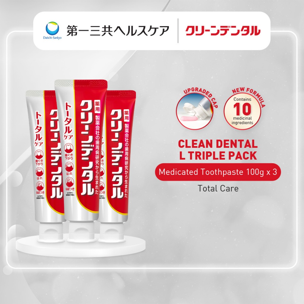 Clean Dental L Total Care Toothpaste 100g x3 Set [New Formula ...