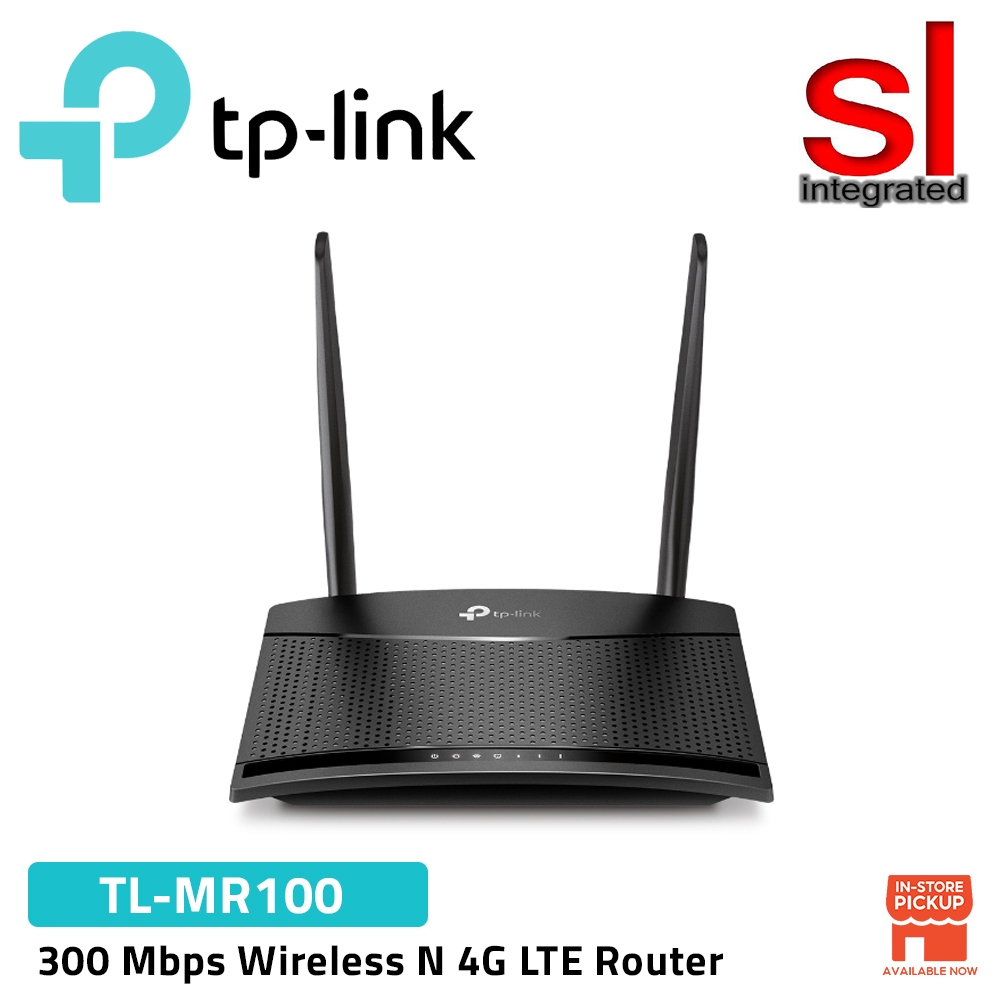 TP-Link TL-MR100 300 Mbps Wireless N 4G LTE SimCard Router | Shopee ...
