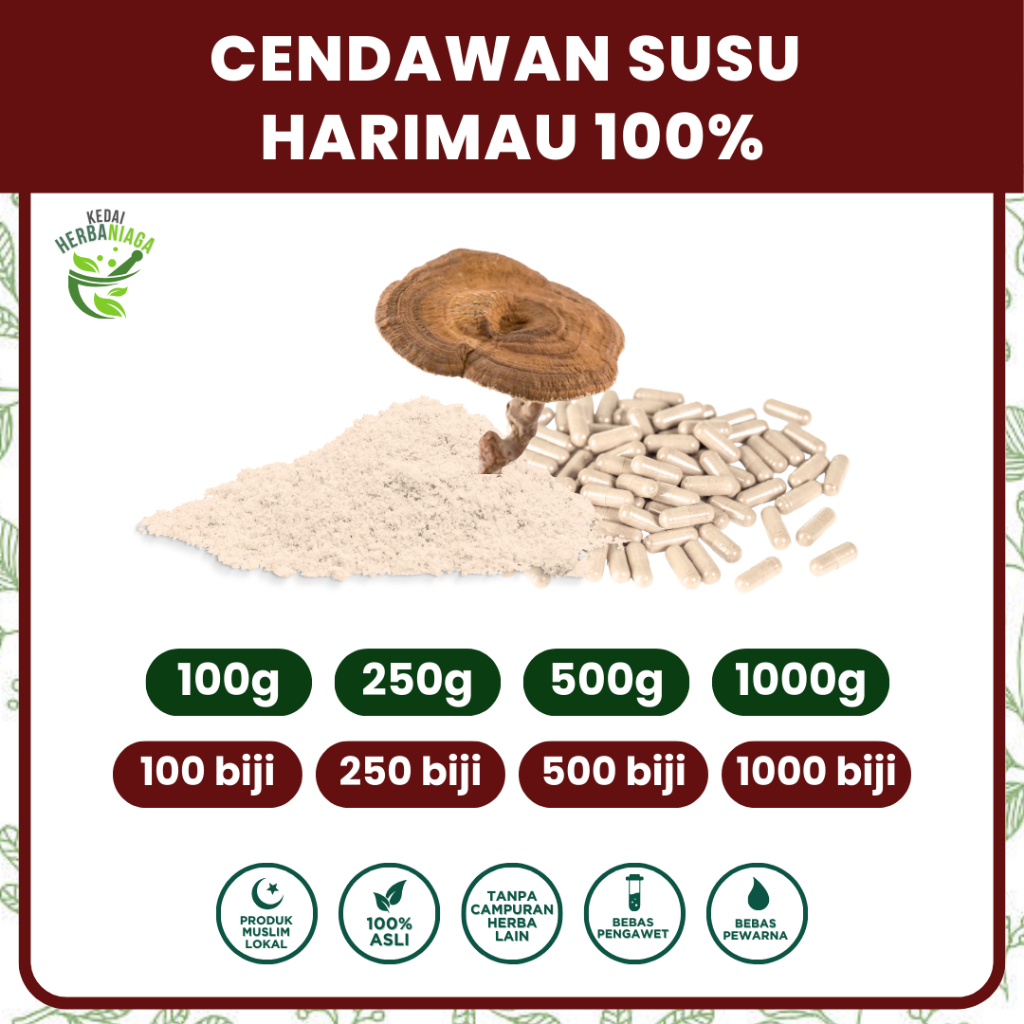 SERBUK@KAPSUL CENDAWAN SUSU HARIMAU / TIGER MILK MUSHROOM | Shopee Malaysia