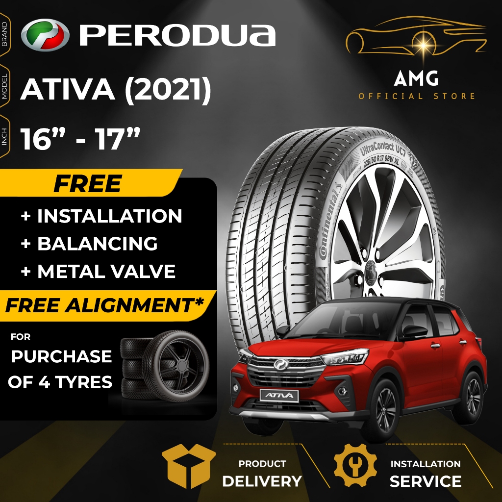 PERODUA ATIVA (2021) Tayar Kereta Car Tyre (FREE INSTALLATION/DELIVERY ...