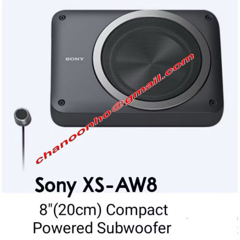 Sony XS-AW8 - 8inch (20cm) Compact Powered Car Underseat Subwoofer ...