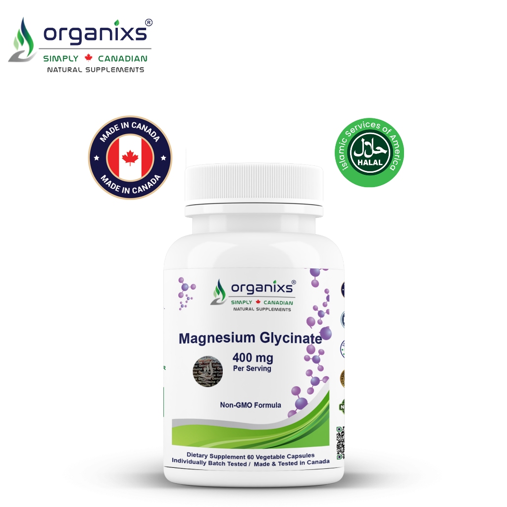 Organixs Bioavailable Magnesium Glycinate & Zinc Citrate, Immune, Bone ...