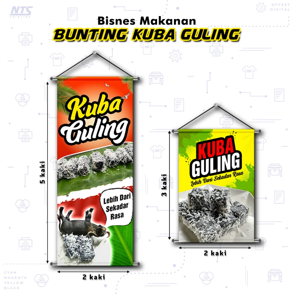 🔥READY DESIGN🔥 Bunting Kuba Guling - Tebal / Kalis Air / Tahan Lasak ...