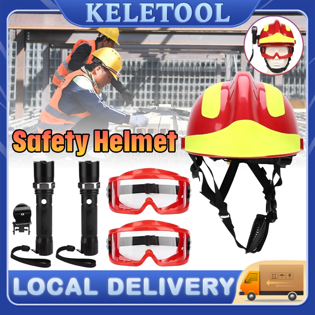 Safety Helmet Emergency Fireman Rescue Helmet Firefighter Safety Helmet ...