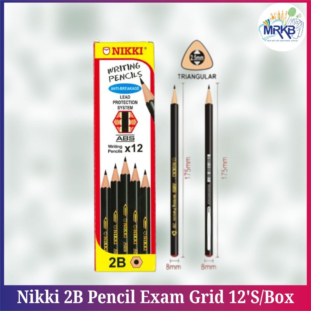 Nikki 2B Pencil Exam Grid 12'S/Box | Shopee Malaysia