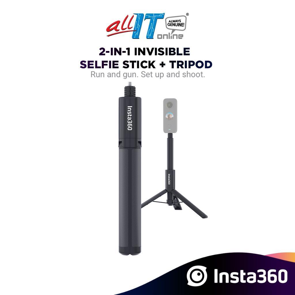 Insta360 2-in-1 Invisible Selfie Stick + Tripod - Compatible Insta360 ...