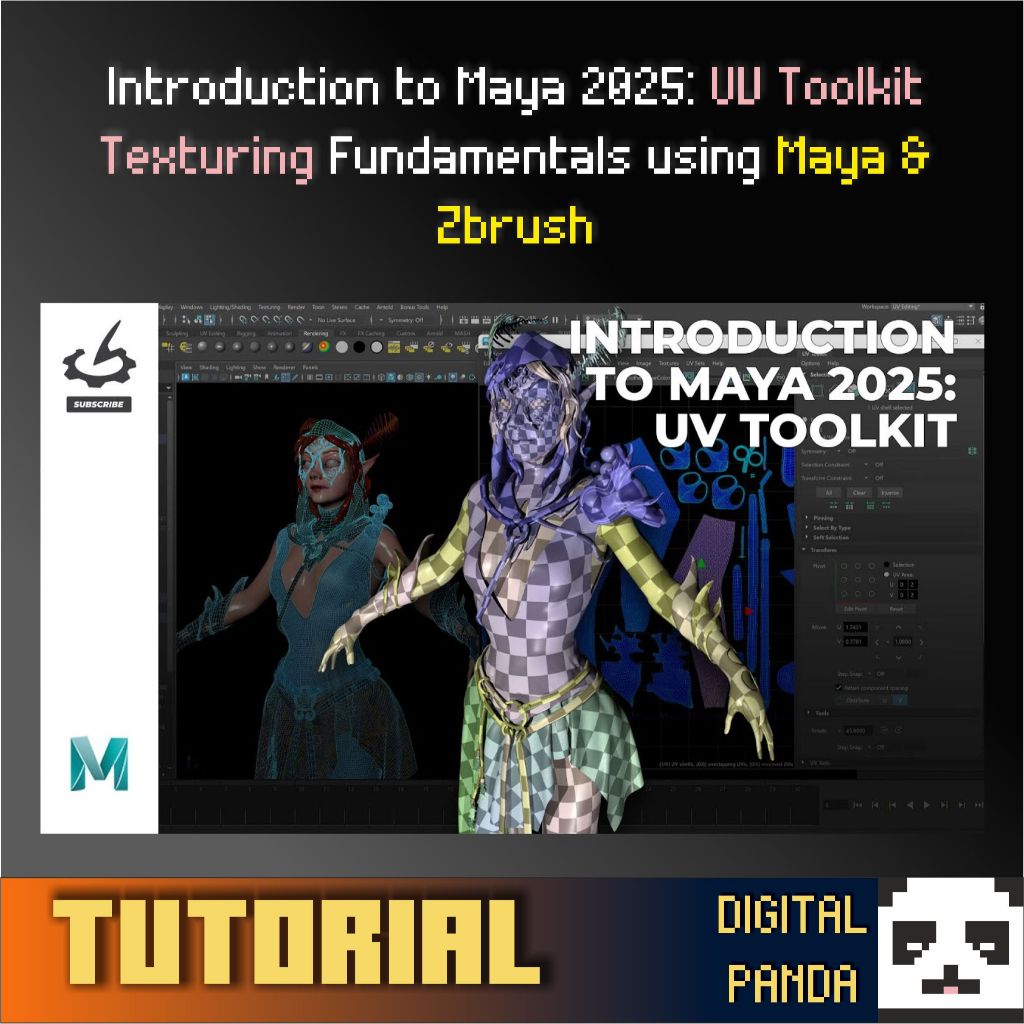 [ FULL TUTORIAL] Introduction to Maya 2025: UV Toolkit Texturing Fundamentals using Maya ...