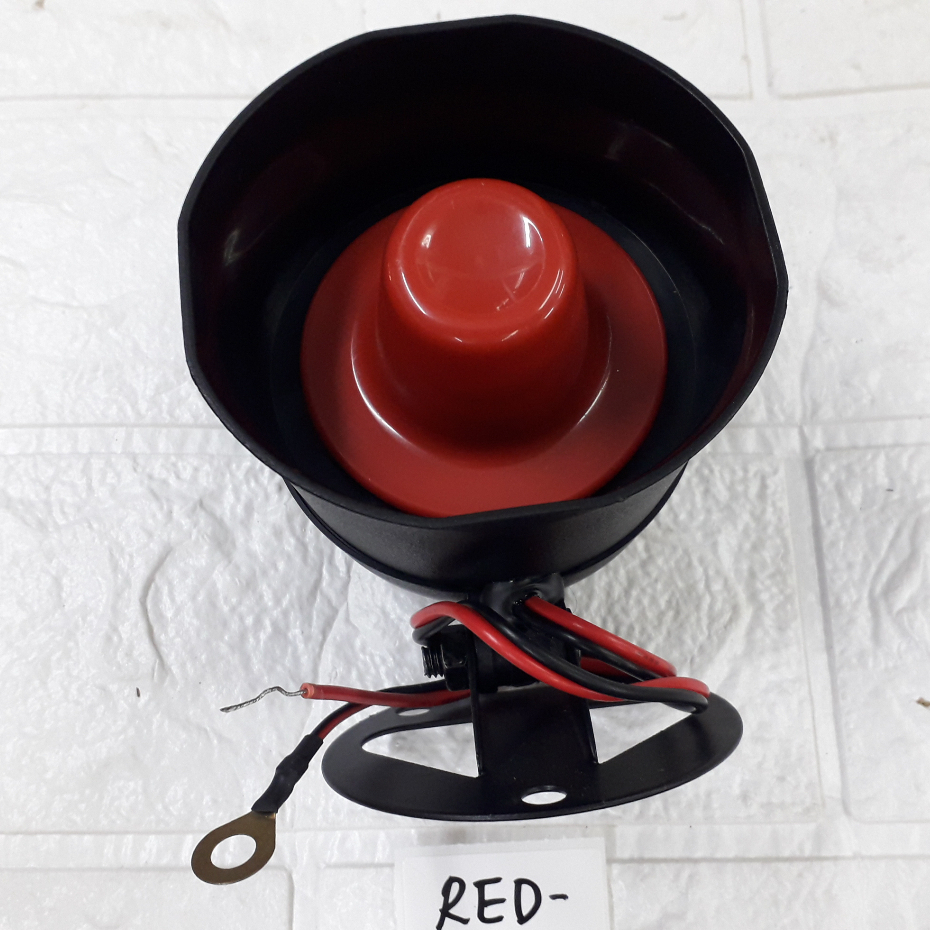 (RED-1 ) (1 Tone) Car Super Loud 12V Alarm System Siren Electric ...