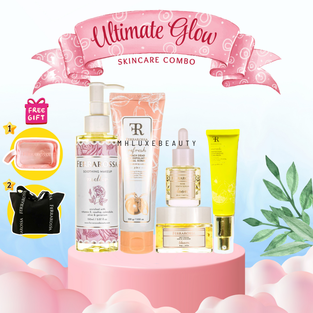 FERRAROSSA Skincare Combo | Makeup Melter Cleansing Oil Scrub Rose ...