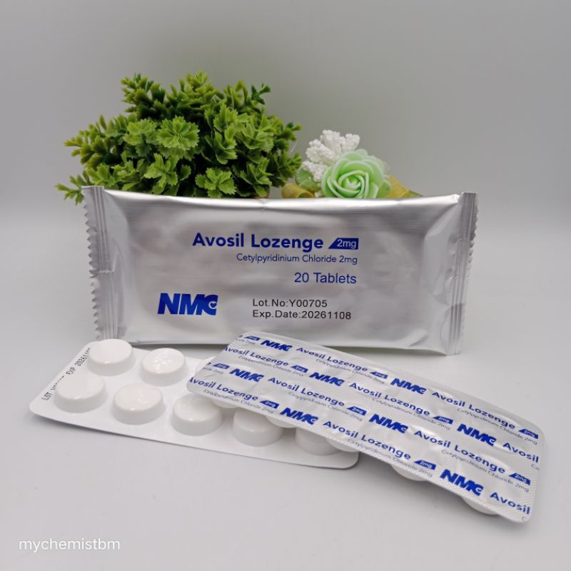 Avosil Lozenge 2mg 20s EXP 10/26 (Cetylpyridinium Chloride) | Shopee ...