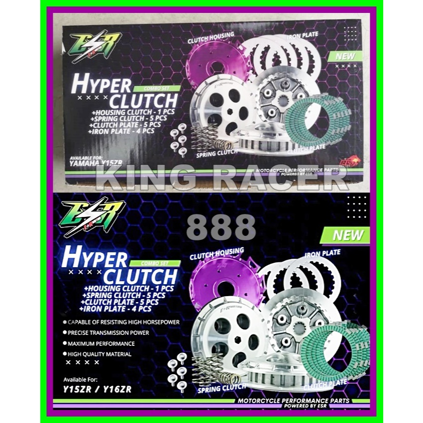 ESR HYPER CLUTCH COMBO SET Y15ZR Y16ZR / 5 Clutch Plate Housing Spring ...