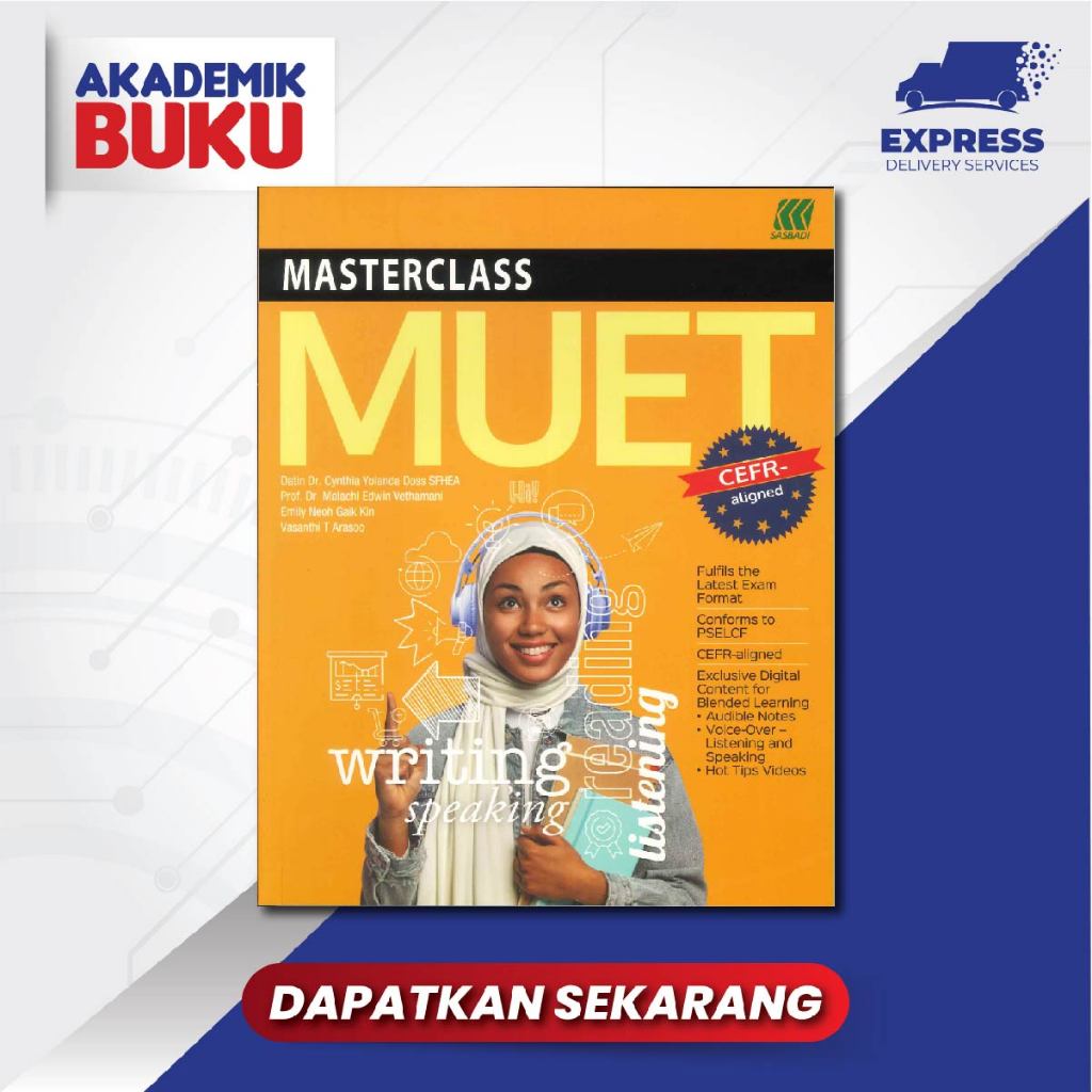 Akademik Buku Sasbadi Masterclass Muet CEFR aligned 9789837740068 | Shopee Malaysia