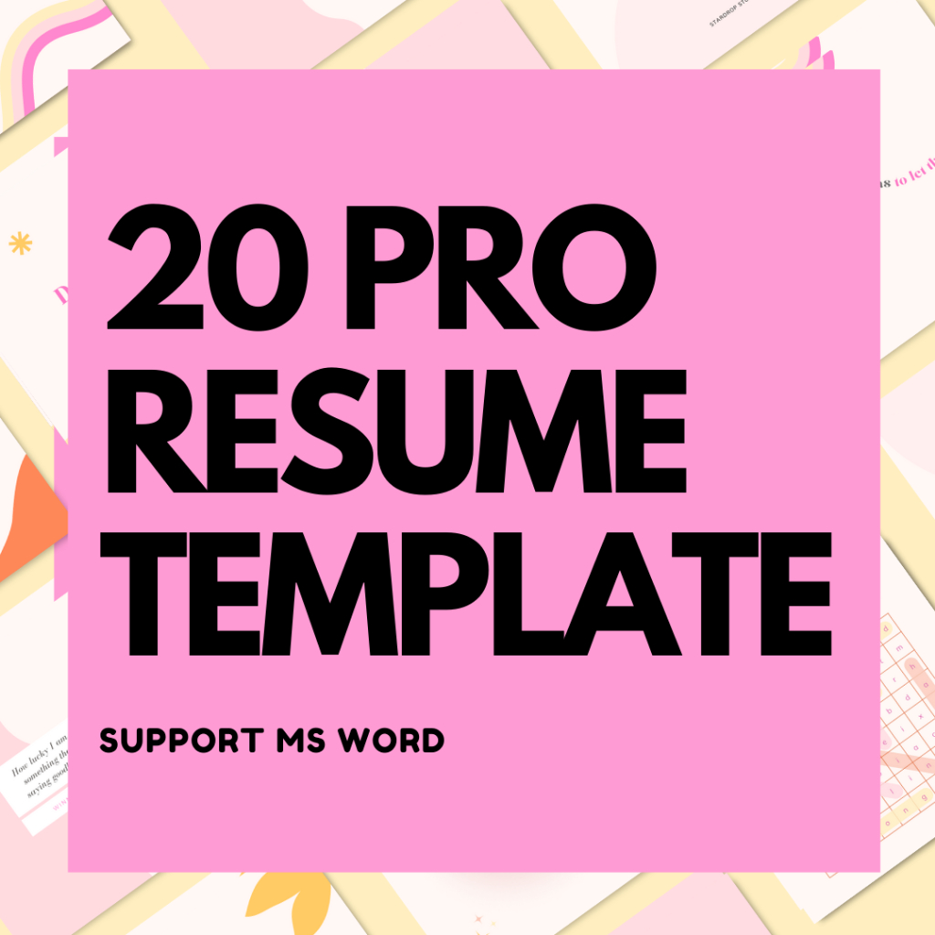 20 Professional Resume Template | Resume Template English | Simple ...