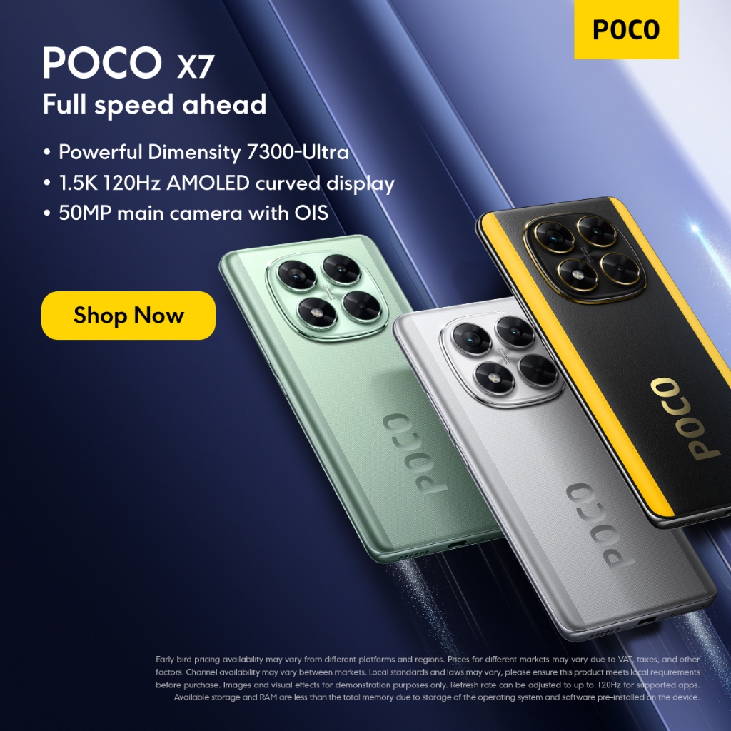 POCO X7 5G 1.5K 120Hz AMOLED Curved Display/50MP Main Camera with OIS ...