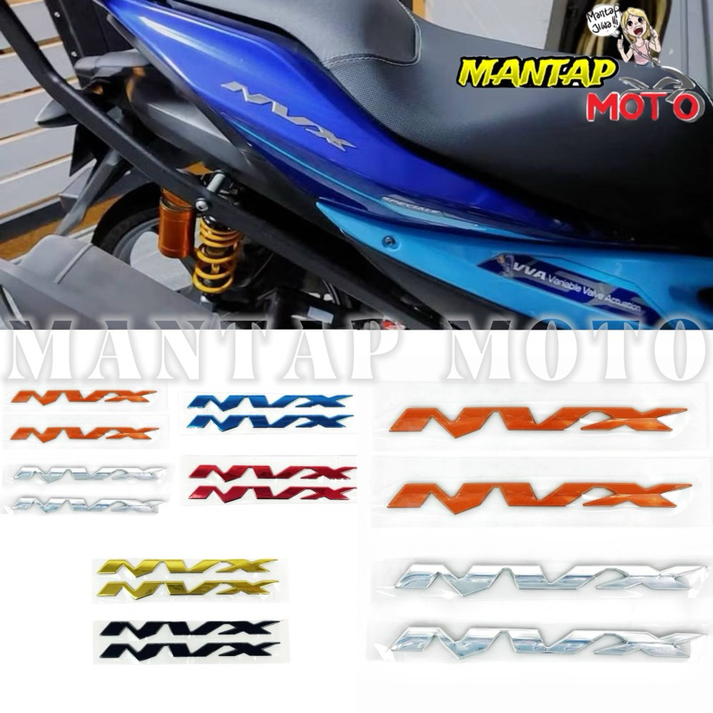 1SET-2PCS YAMAHA NVX155 V1 V2 V3 STICKER NVX TIMBUL EMBLEM 3D COLOUR ...