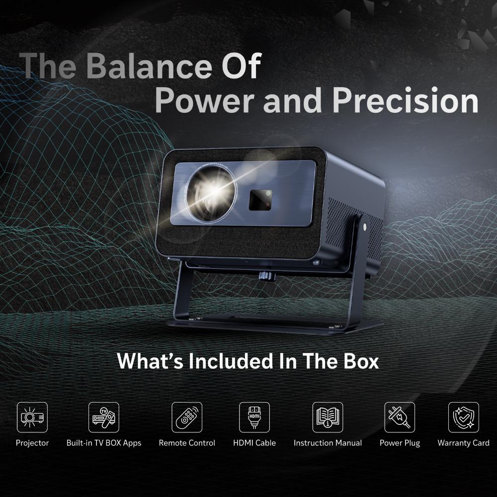 MH GADGET PIMO Smart Home Projector Built-in TV Box YouTube Netflix ...