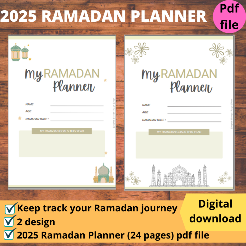 2025 Ramadan Planner Printable PDF | Shopee Malaysia