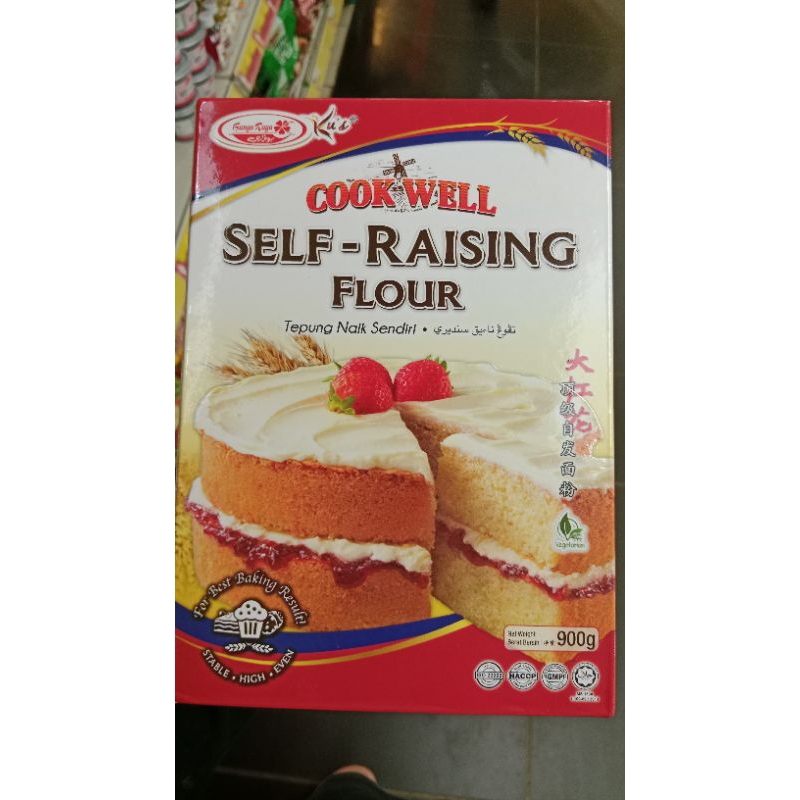 Self Raising Flour CookWell Cap Bunga Raya Ku 900g Tepung Naik Sendiri ...