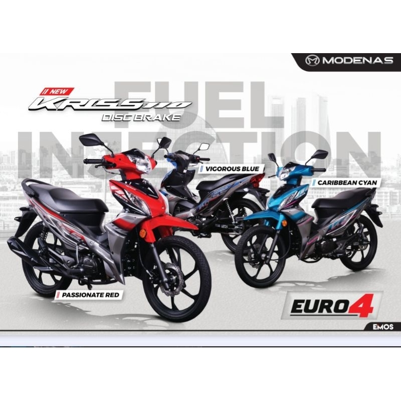 Modenas Kriss MR3 110 Disc Brake Euro 4 Fuel Injection Interchange Unit ...